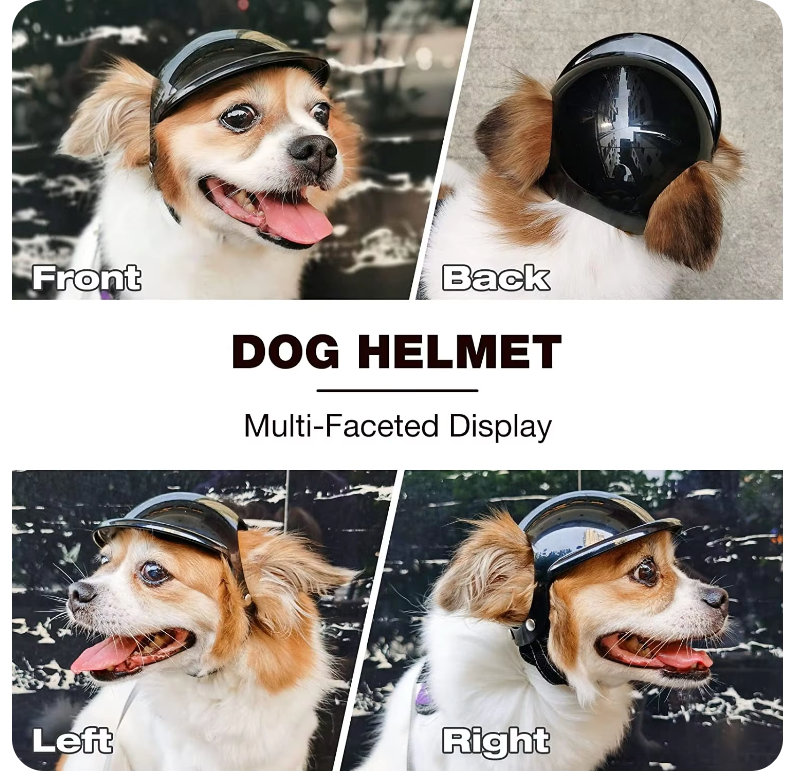 WagHelmet™ - Classic Motorcycle Head Protection (For Dogs and Cats ...